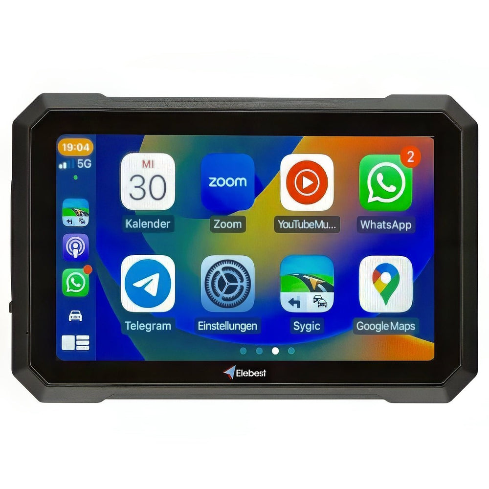 Start C750 Motorrad-Navi CarPlay & Android Auto – 7 Zoll